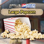 Large Popcorn - "SNACK FROM APOLLO CINEMAS" – Samoamarket.com